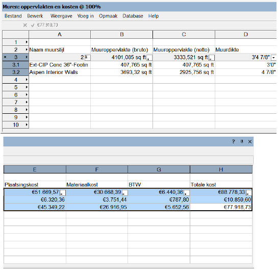 Tutorial - Rekenblad: een standaardrapport creëren